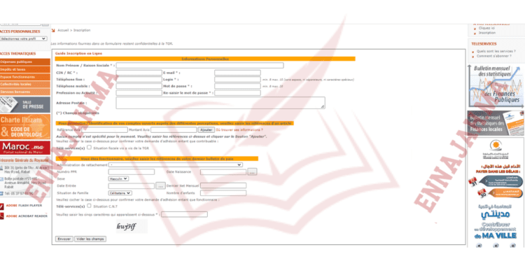 tgr.gov.ma لاطلاع على وضعيتك المالية واداء الضرائب - Ennajah.ma